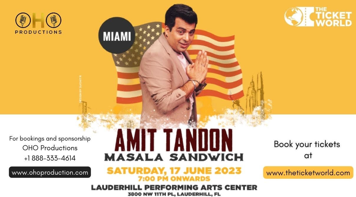 Amit Tandon Event Tickets : Buy Verified Tickets for Stand-Up Comedy ...
